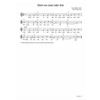 Denn wo zwei oder drei (Noten - Download) - gerth.de